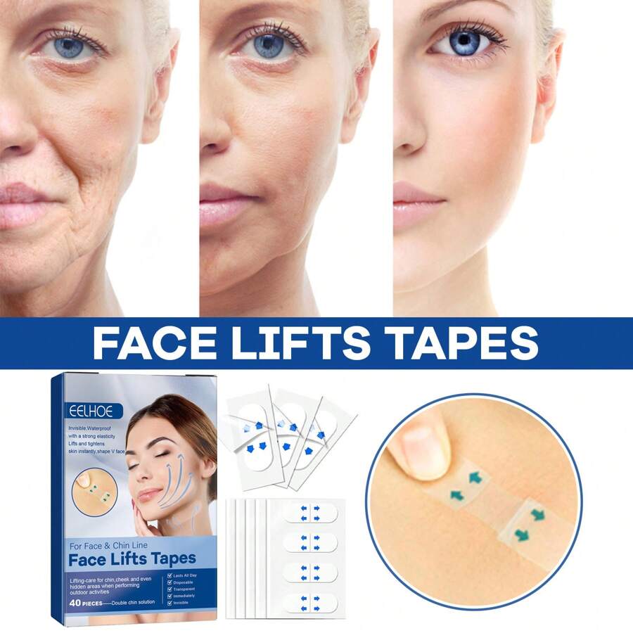 Invisible Face Lifting Patch, Fades Fine Lines, Nasolabial Folds, Loose ...