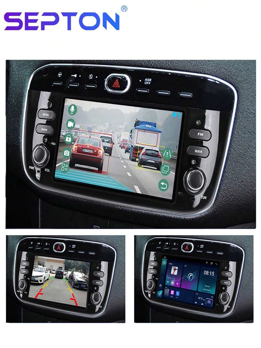 SEPTON 1 Pc SEPTON 2Din 6.2" Android Auto Car Radio For Fiat Linea ...