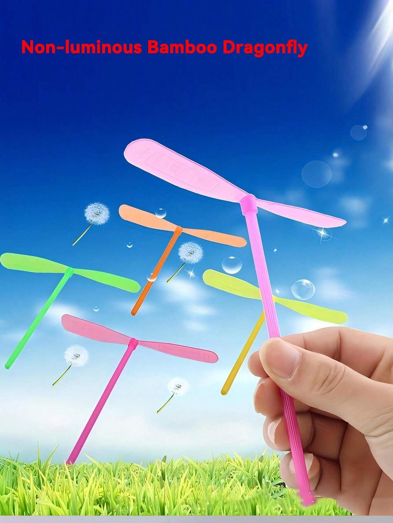 Bamboo Dragonfly Toys, Hand-Milled Propeller Helicopter Flying Toys ...