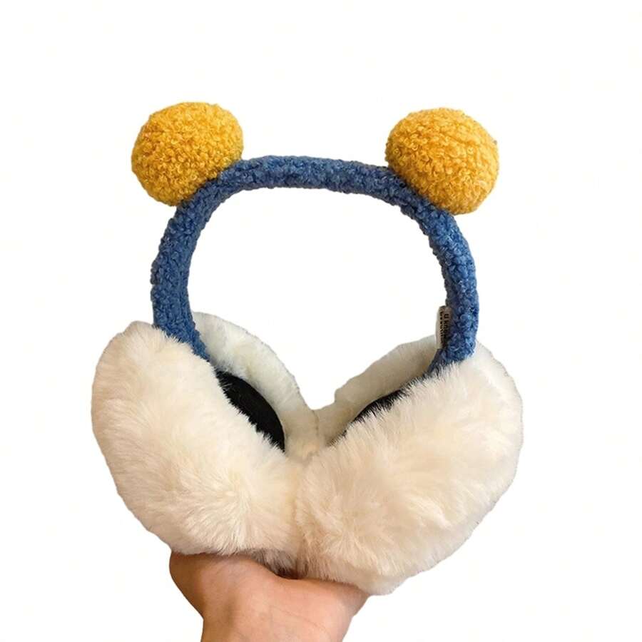 Generic Winter Earmuffs Thick Soft Plush Ear Protection Color Matching ...