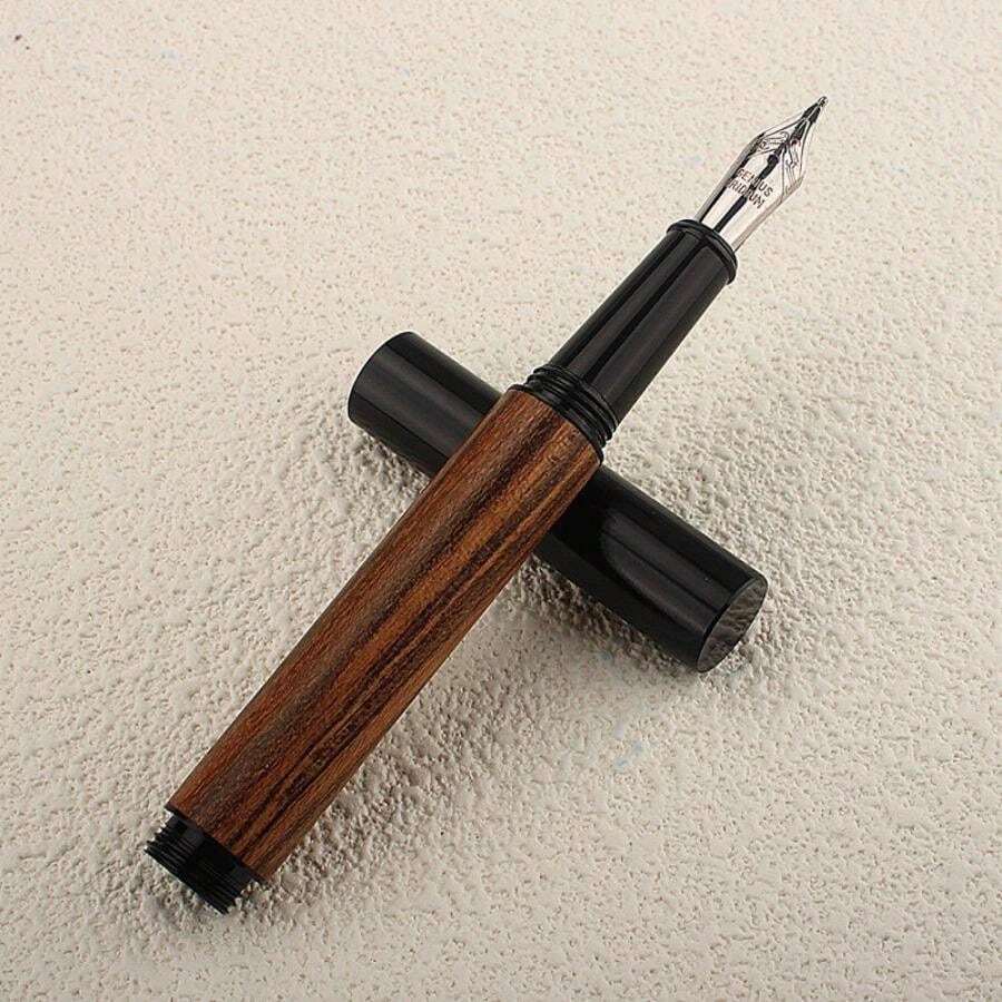 Mini Wood Fountain Pen Cute Pocket Pens For Students Calligraphy 0.5MM ...