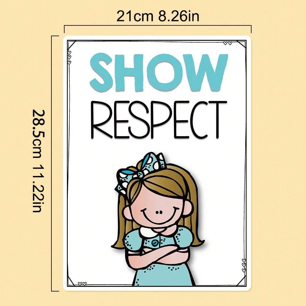 Class Rules Educational Classroom Posters Set Of 10 Charts For Toddlers ...