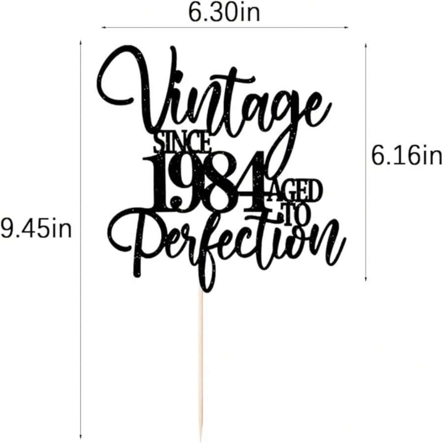 Vintage Since 1994 Aged To Perfection Cake Topper -Black Glitter Cake ... Vintage Since 1994 Aged To Perfection Cake Topper -Black Glitter Cake ...