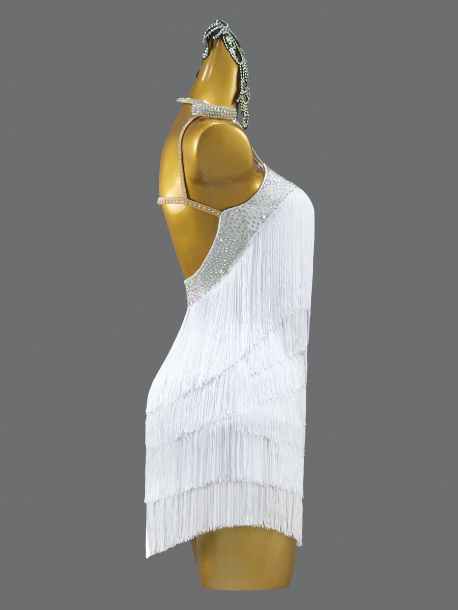 ABC Dancing New White Latin Dance Dress Dance Competition Clothing ...