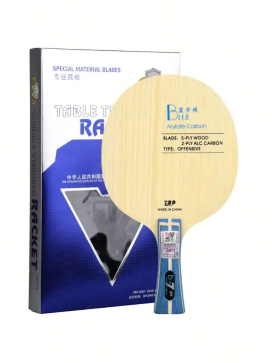 729 Blue ALC Carbon Table Tennis Blade Professional Offensive Ping Pong ...