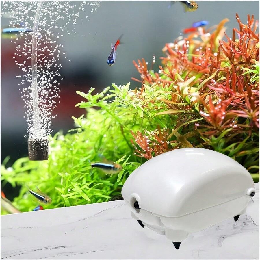 Aquarium Air Pump Oxygen Pump Fish Tank Up To A Single Outlet Quiet ...
