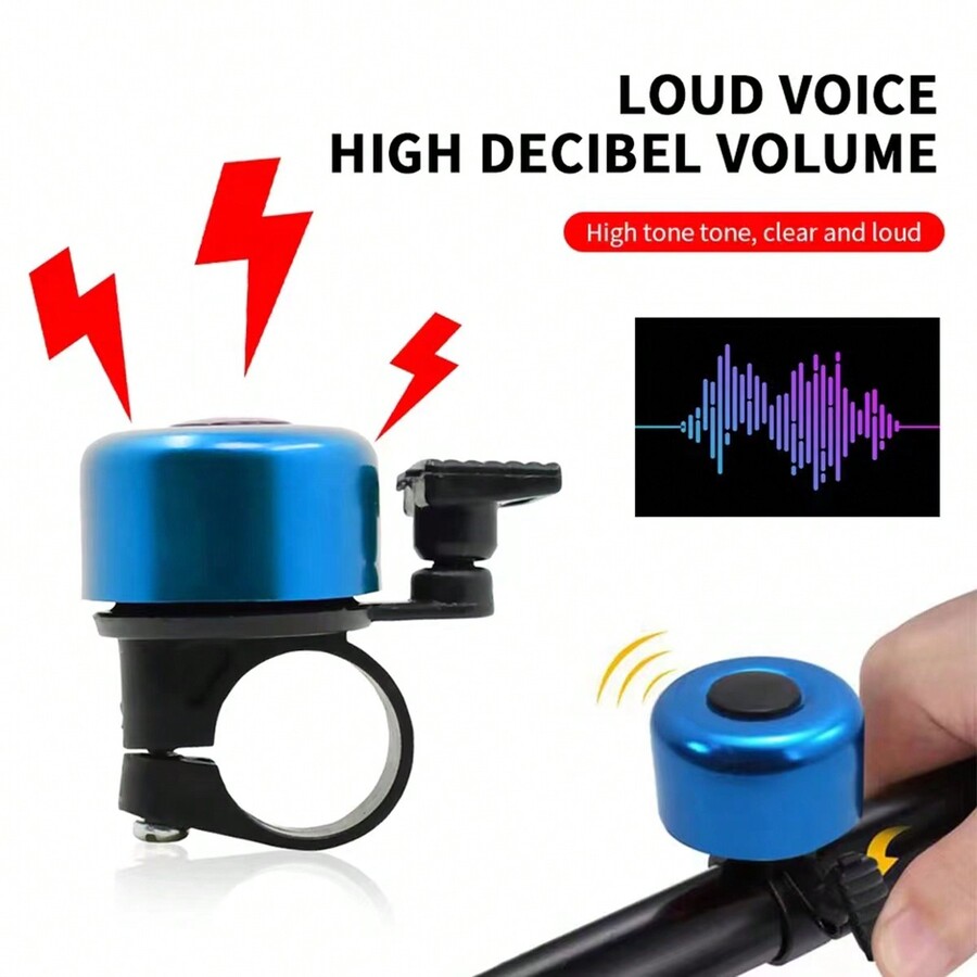 1pc Mini Bicycle Bell, Clear & Loud Sound, Spring-Loaded Ringing ...