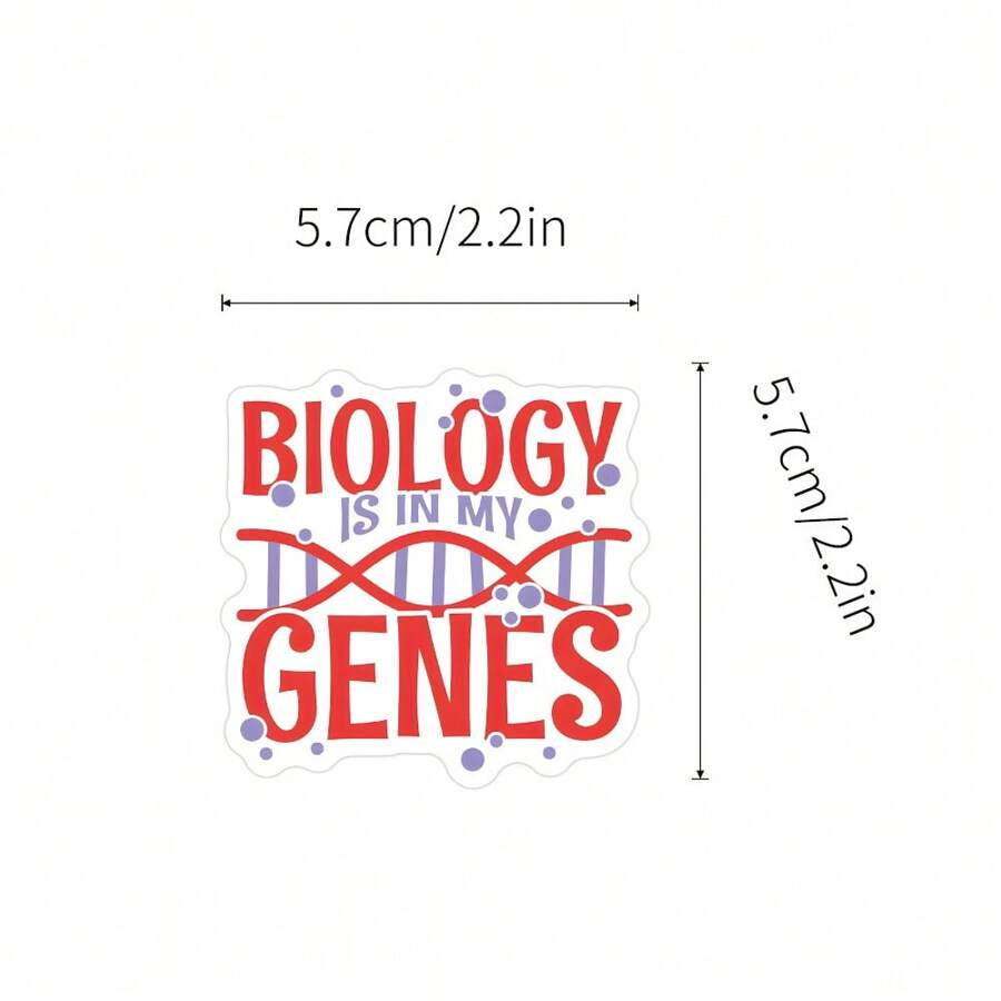 60PCS Biology Stickers Vinyl Aesthetics Stickers For Scrapbooking ...