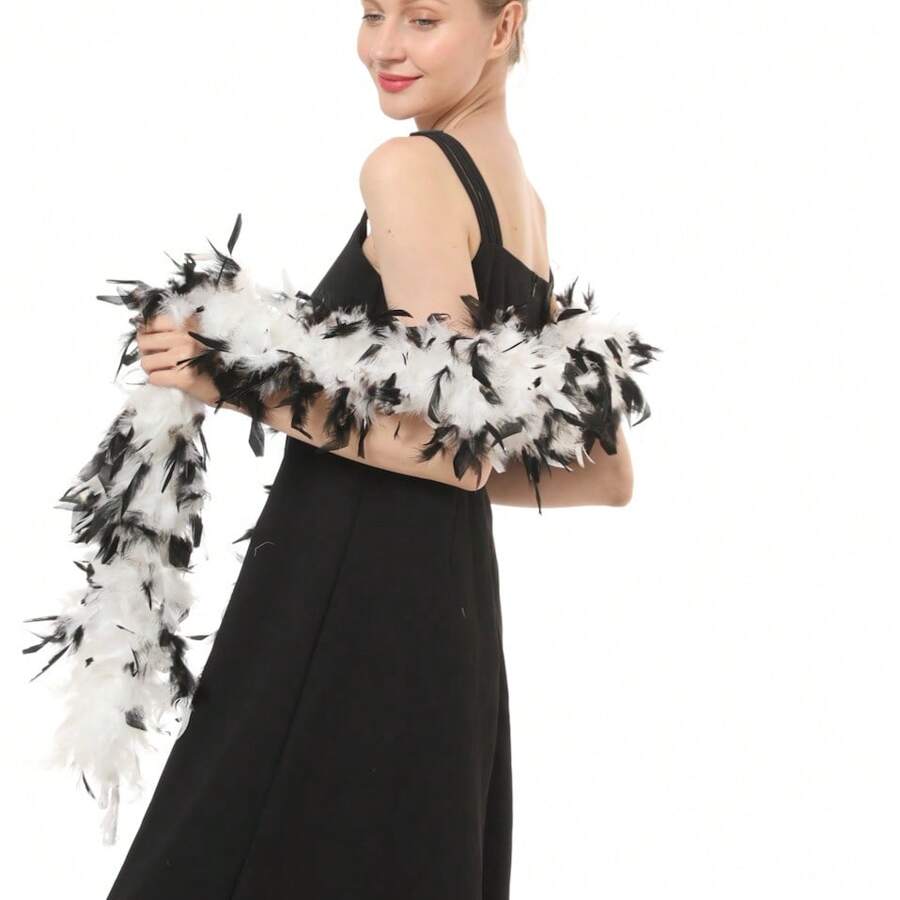 80 Gram Artificial Chandelle Feather Boa, 2 Yard Long-Great For Party ...