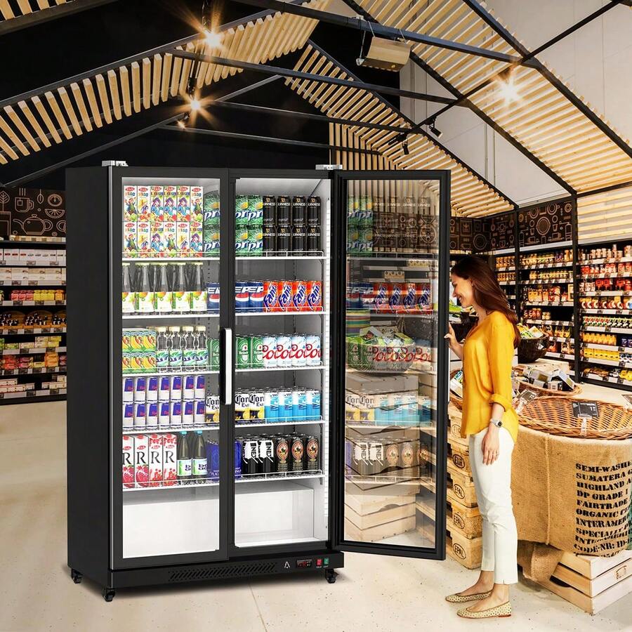 Commercial Display Refrigerator, 27.1 Cu. Ft. Display Fridge ...