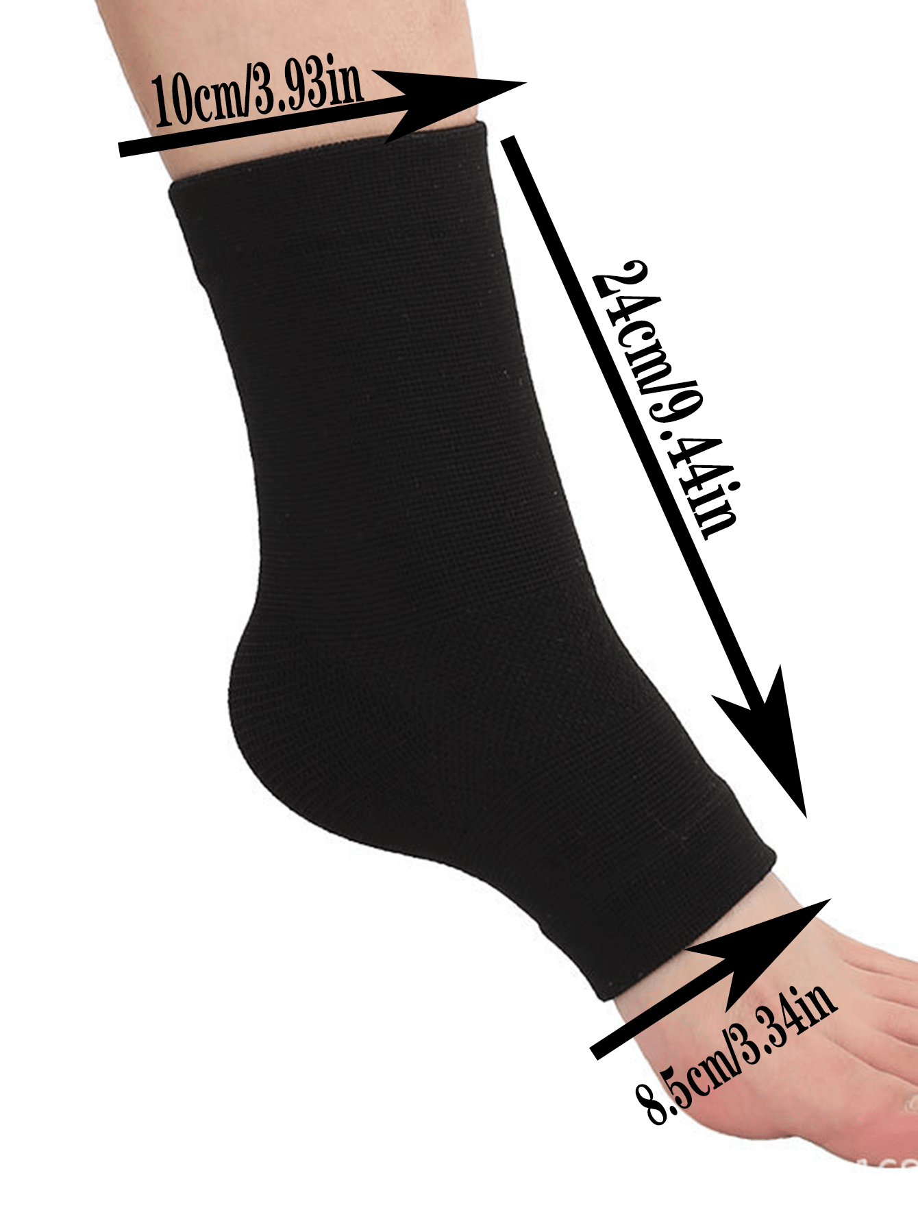 1pair Medical Nylon Compression Ankle Socks For Men And Women, For ...