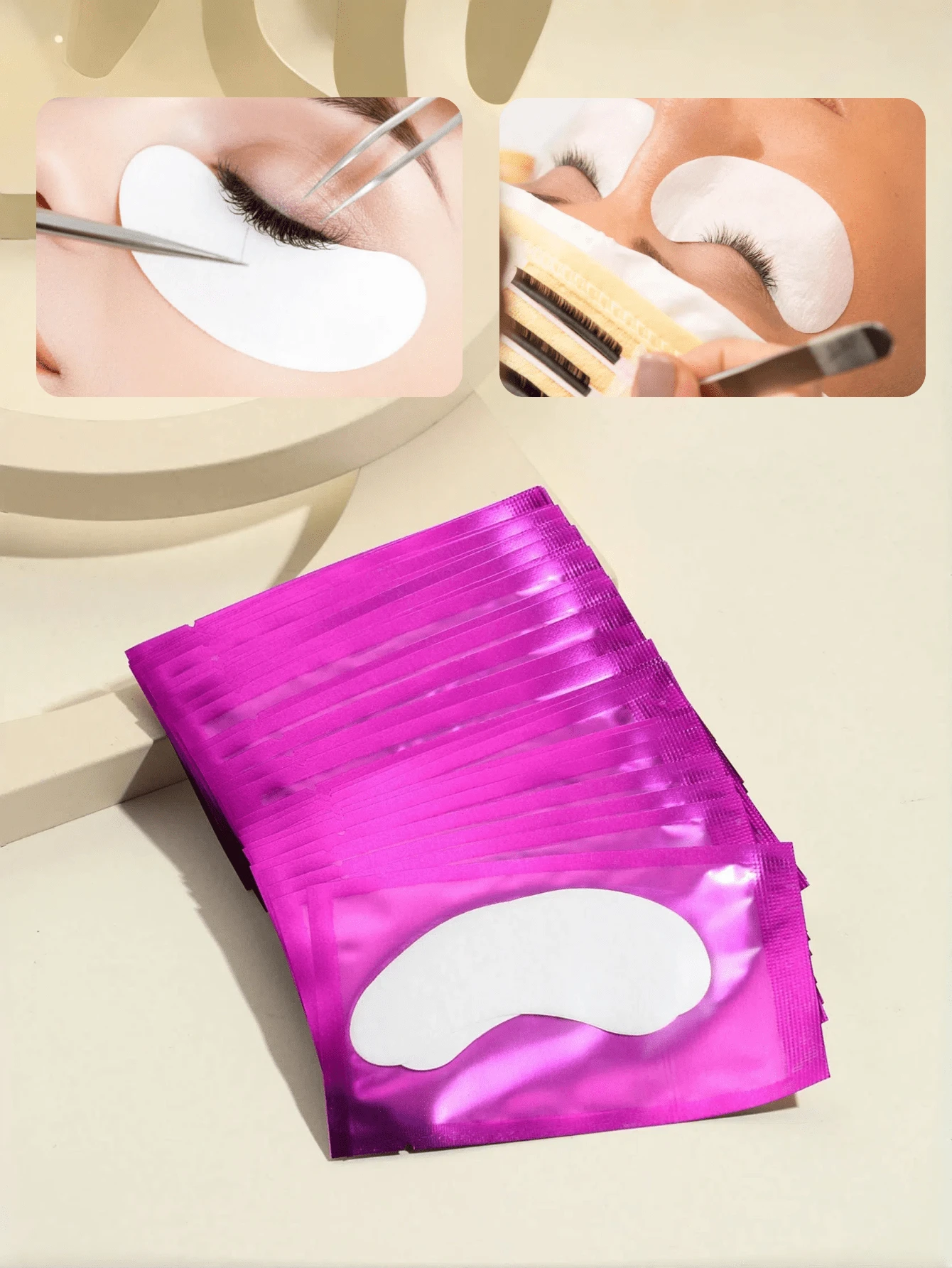 50 Pairs Grafting Eyelash Extension Patch,Eyelash Pad Gel Patch ...