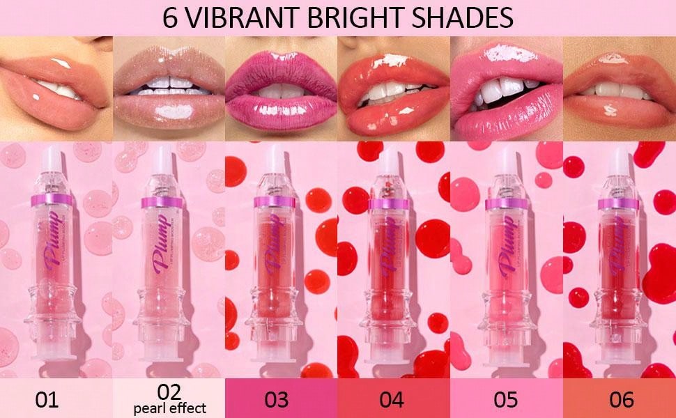 Lip Plumper Gloss, Natural Spicy Lip Plumping Booster Lip Plumping Oil ...