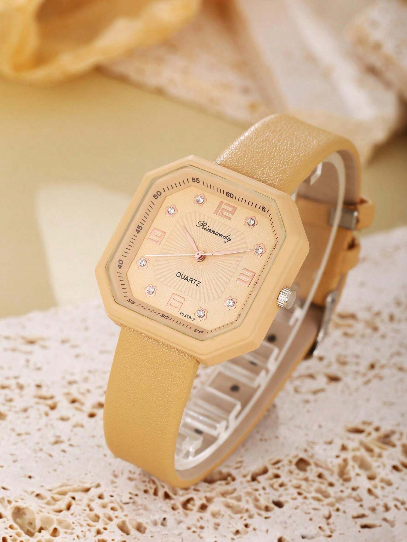 1 reloj juvenil de estilo universitario con correa de silicona simple y ...