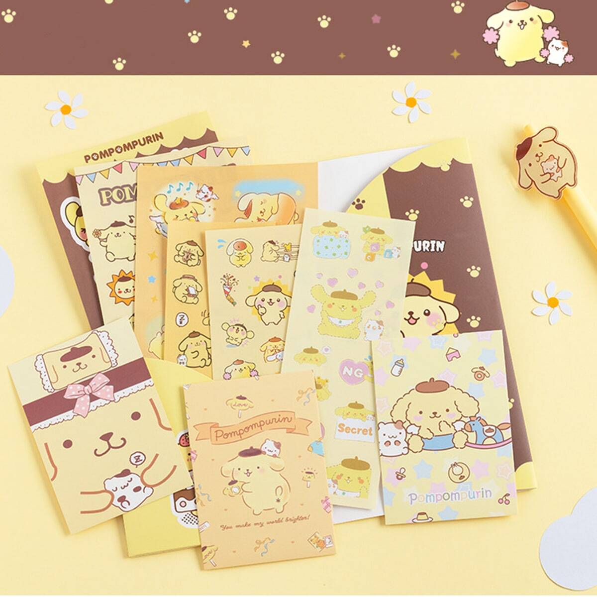 1pc Kawaii Cute Cartoon Stickers, Cute Cartoon Manuals Sticky Card ...
