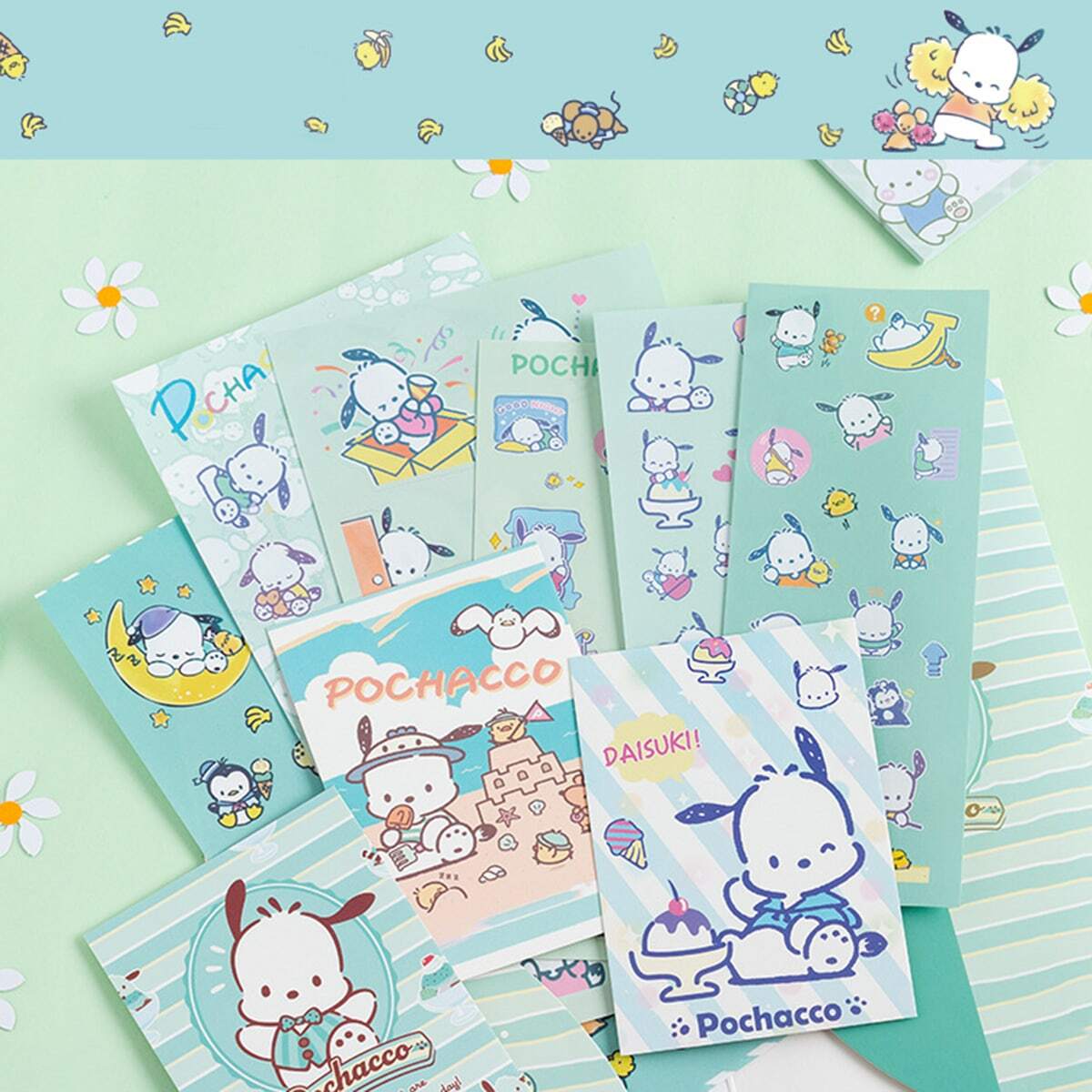 1pc Kawaii Cute Cartoon Stickers, Cute Cartoon Manuals Sticky Card ...
