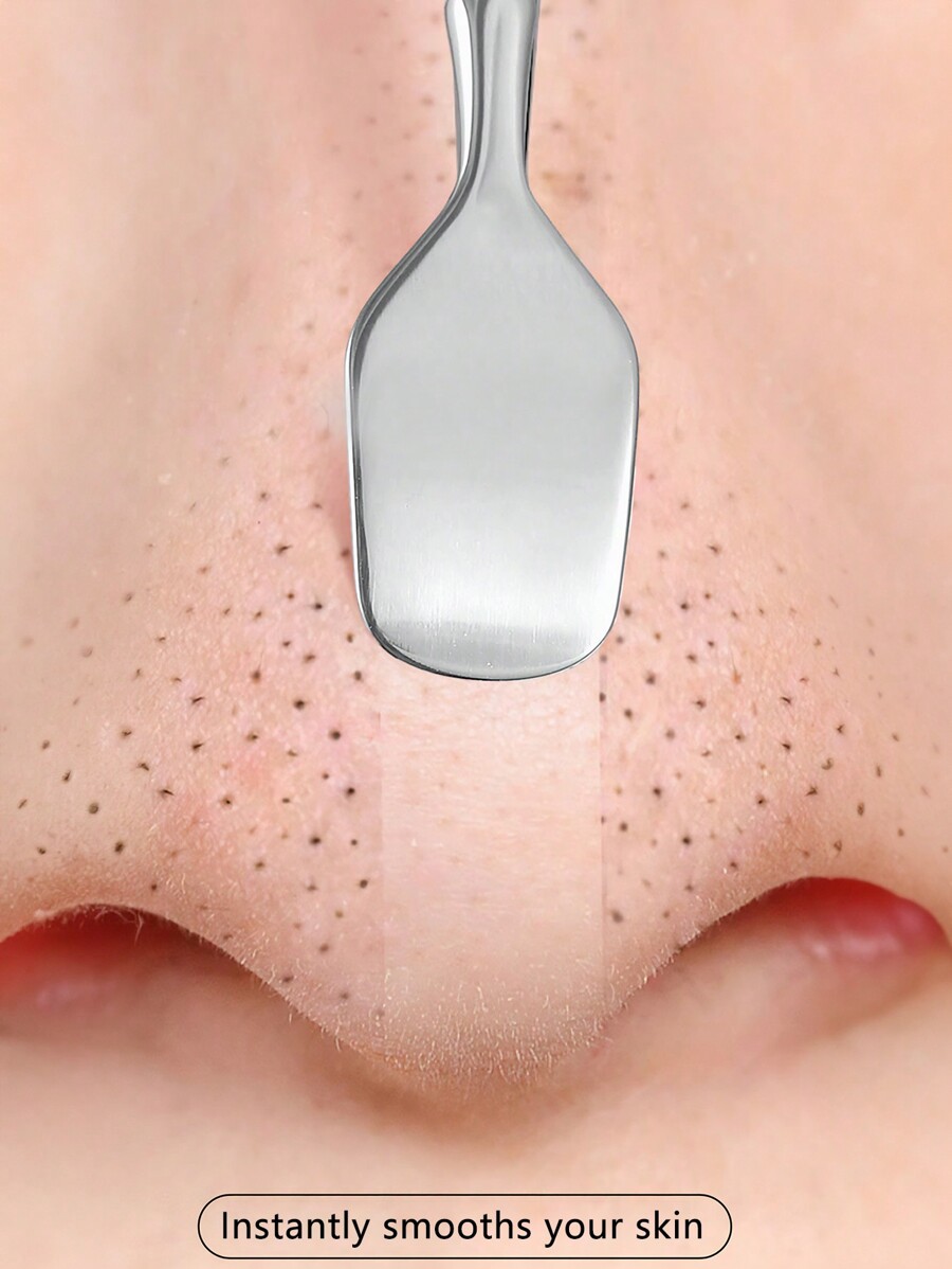 Blackhead Cleaning Tool Stainless Steel Pore Scraper Facial Cleaner ...