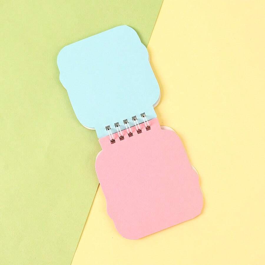 1 Pc Randomized Small Notebook, Creative Burger Fries And Other Designs ...