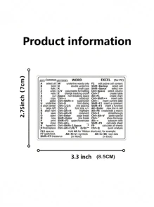 Synerlogic Word/Excel Windows Shortcut Sticker | Reference Guide ...