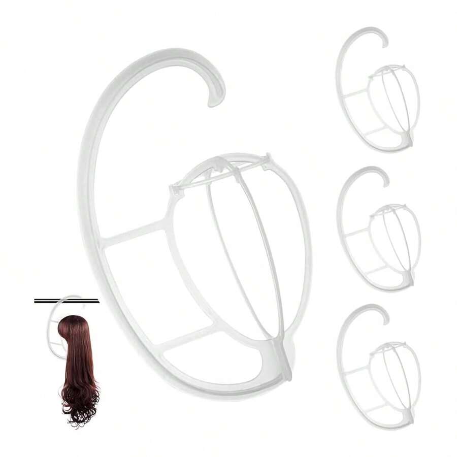 3pcs Hanging Type Wig Stand, 3D Support, For Drying And Displaying Wigs ...