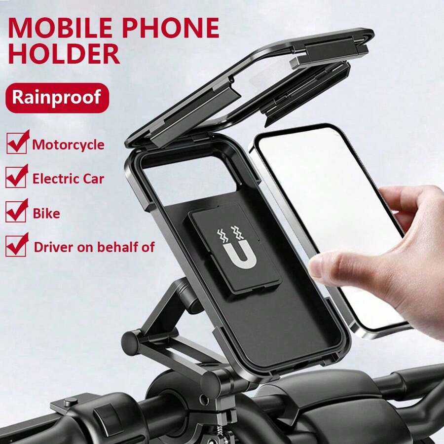 Bike Phone Holder, Touch Screen Adjustable Waterproof Navigation Mount ...