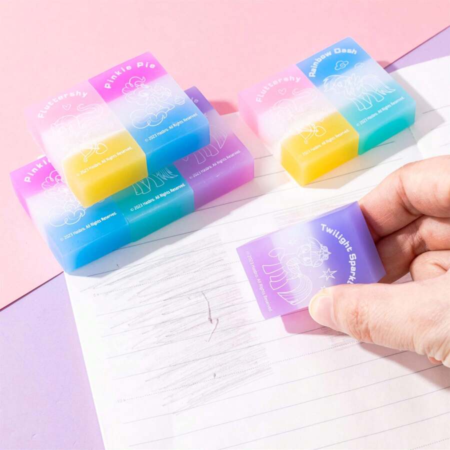 MY LITTLE PONY Iigen 3pcs/4pcs Jelly Eraser Cartoon Fun Eraser Pencil Eraser for Sale Australia ...