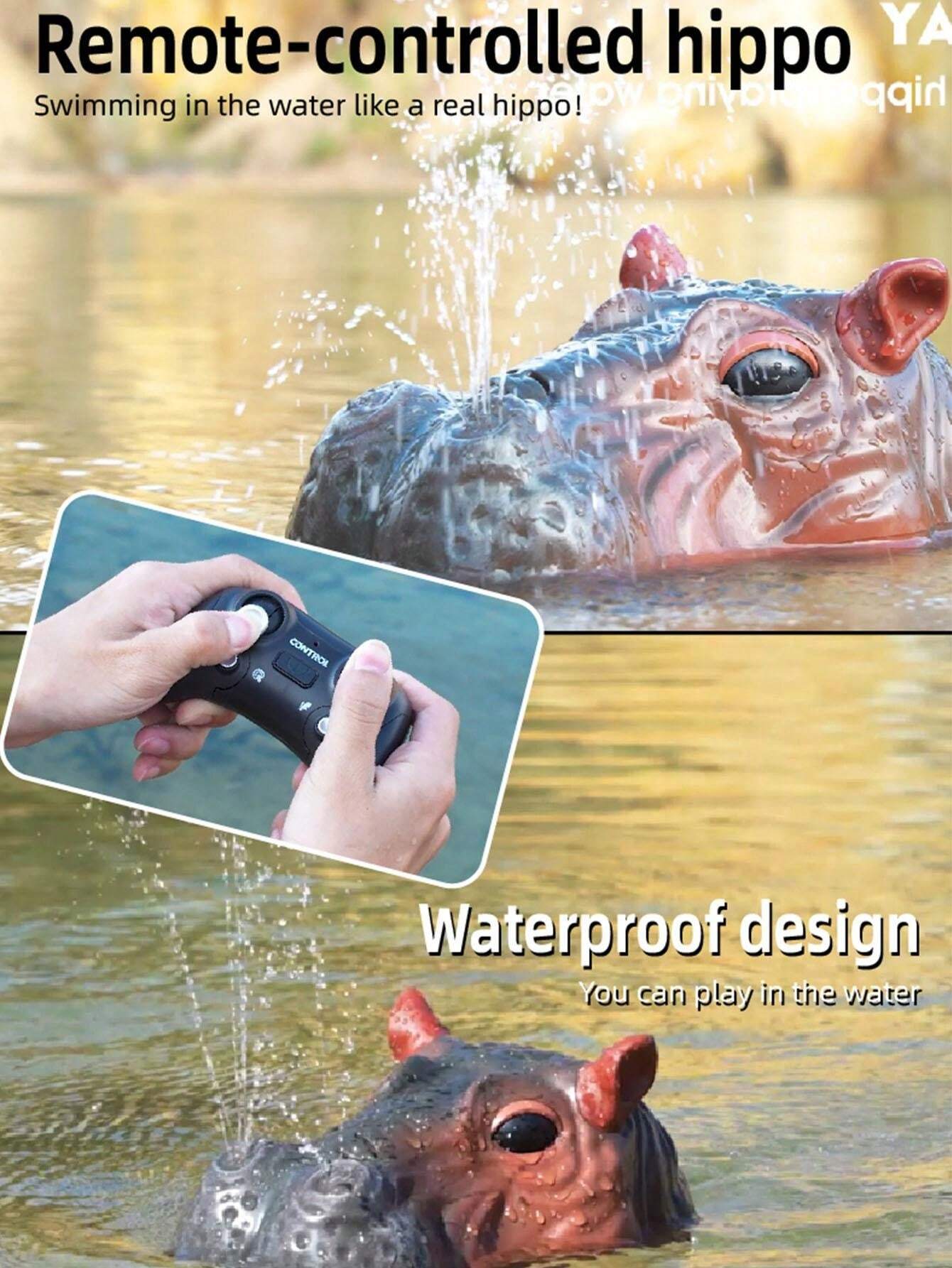 Remote Control River Horse Water Play Toy Model - Electric Remote ...