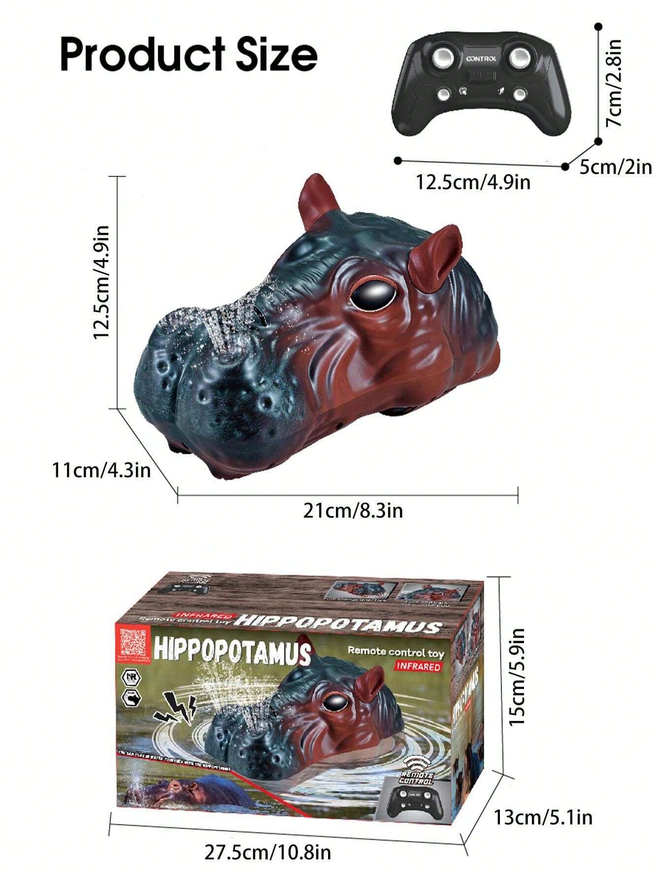 Remote Control River Horse Water Play Toy Model - Electric Remote ...