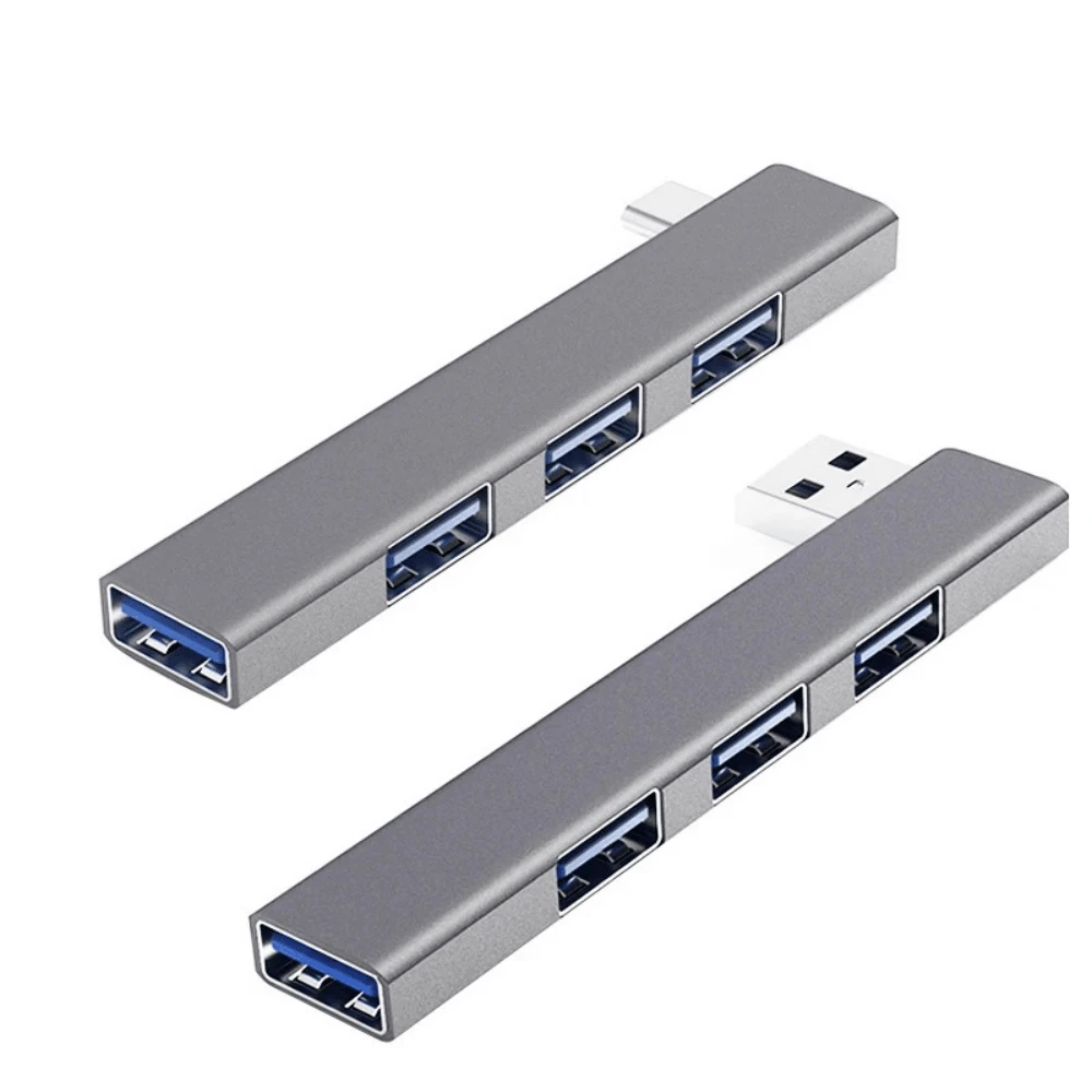 Mini USB Type C Hub 4 Port Adapter USB 2.0 Multi Splitter 4 In 1 USB ...