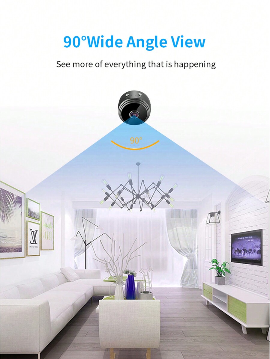 Telecamera senza fili HD WiFi, telecamera interna controllata dall ...