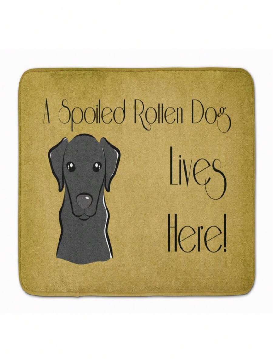 Unbeatablesale Black Labrador Spoiled Dog Lives Here Machine Washable ...