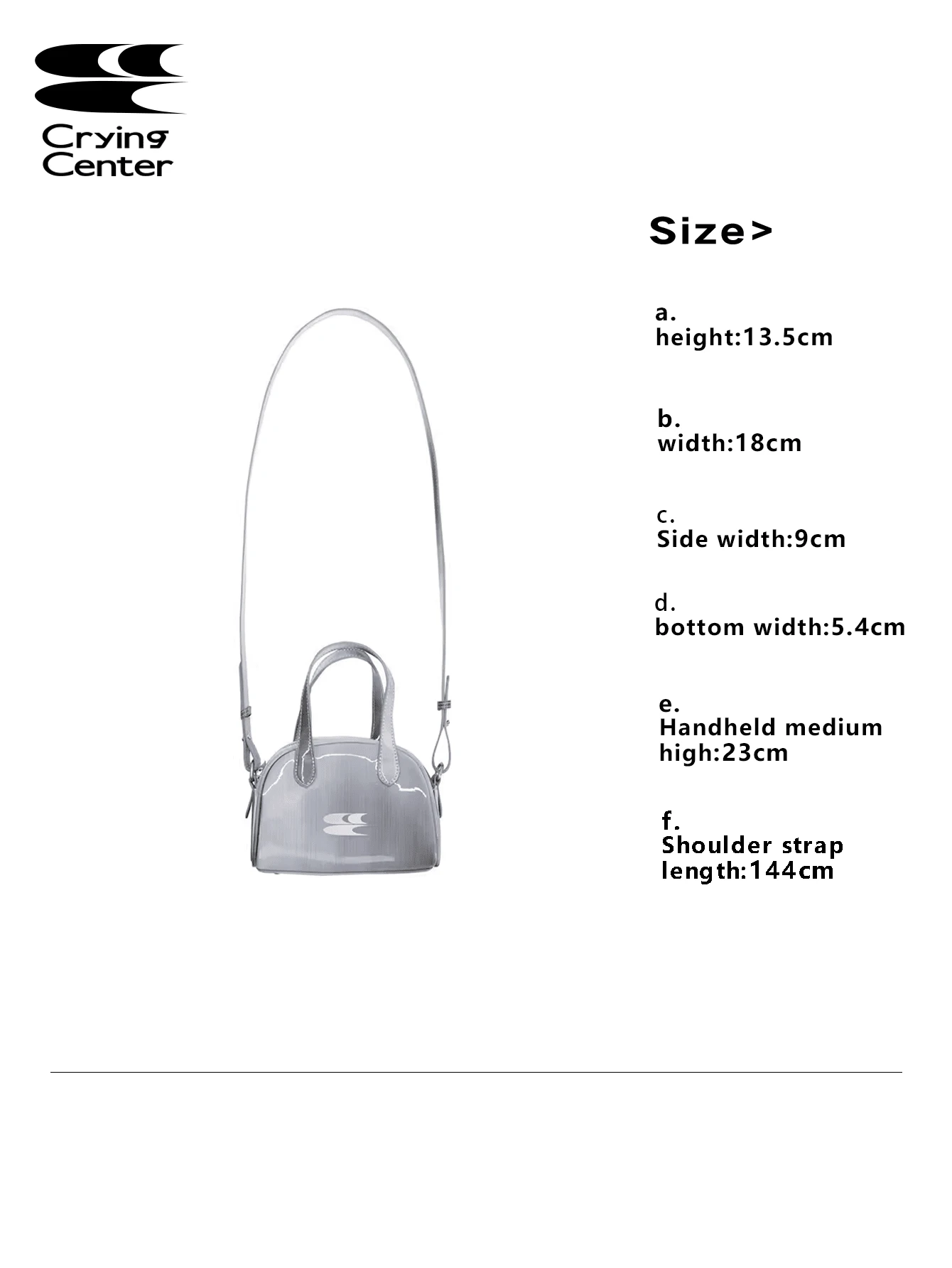 Crying center CryingCenter Future Retro Collection LOGO Mini Boston Bag ...