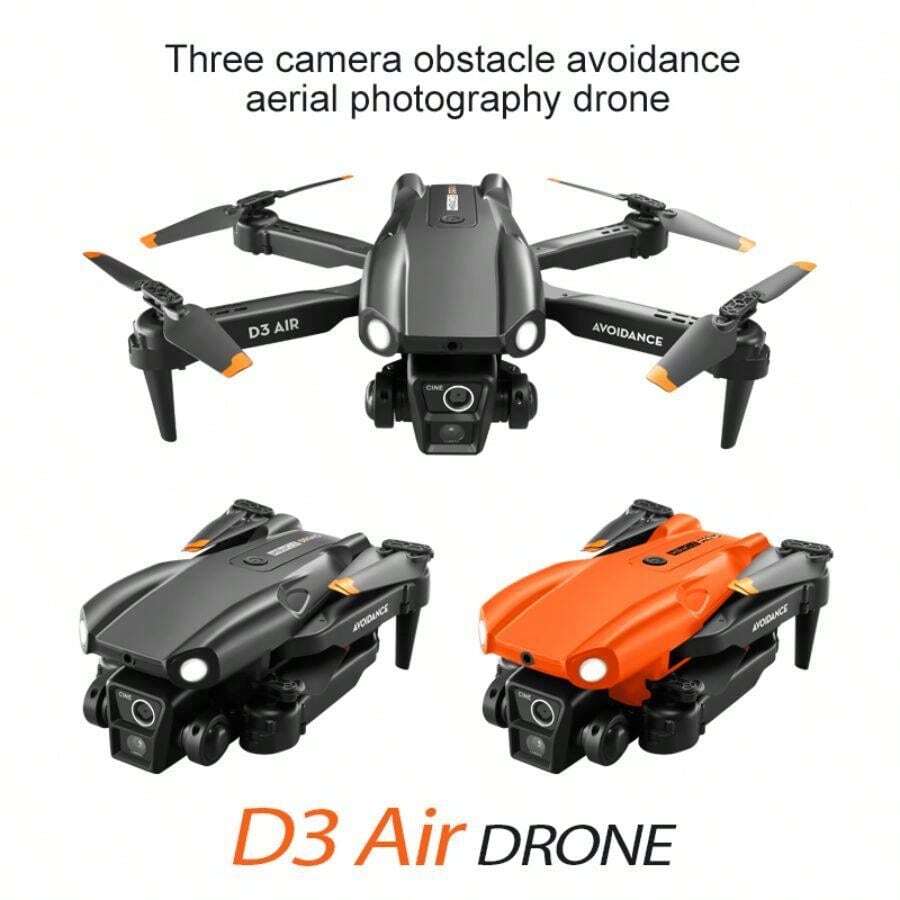 D3 Remote Control Drone, One-Key Reset, ESC Lens, Intelligent Obstacle ...