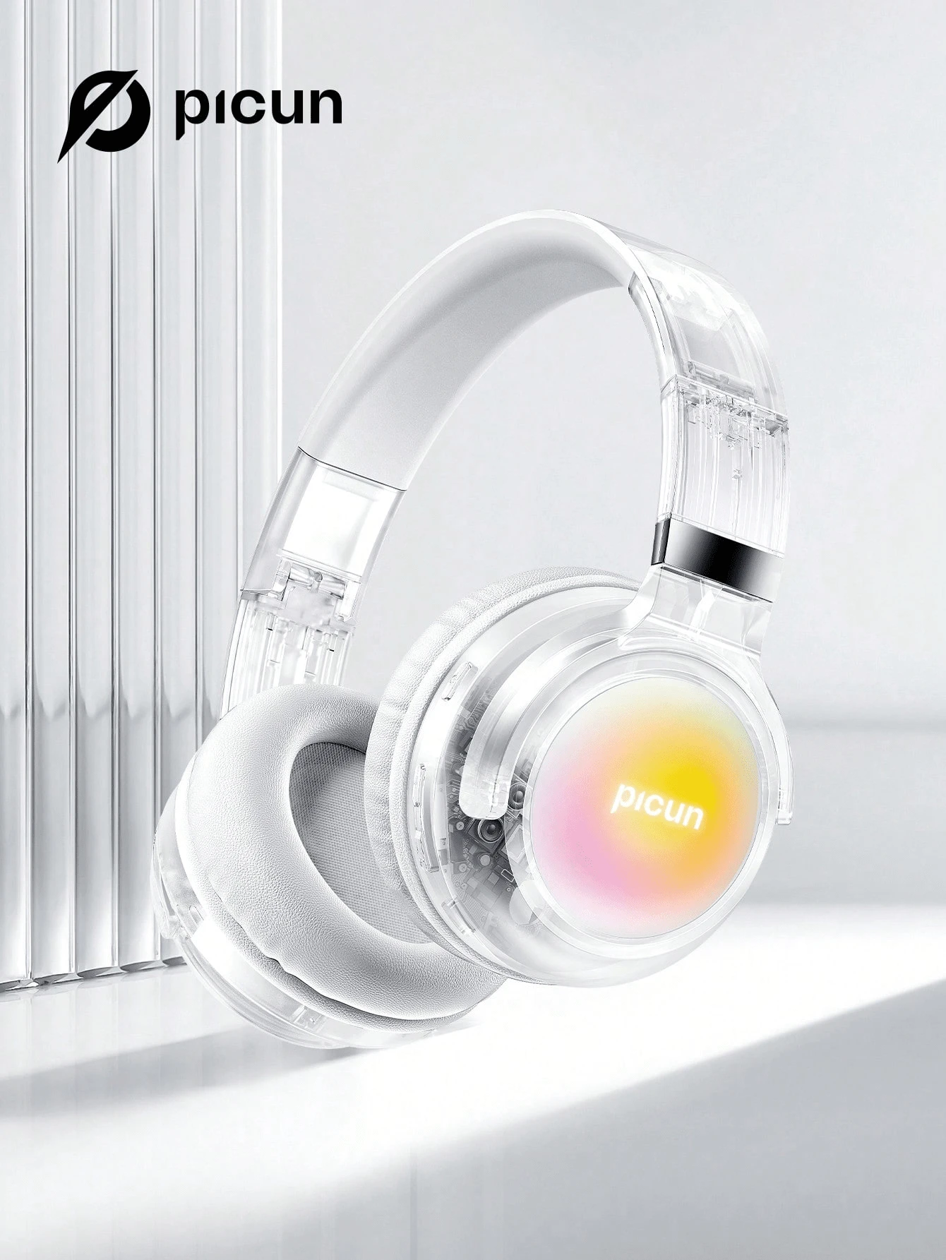 Picun B2 Wireless Headphones, High-Definition Stereo Headphones, Built ...