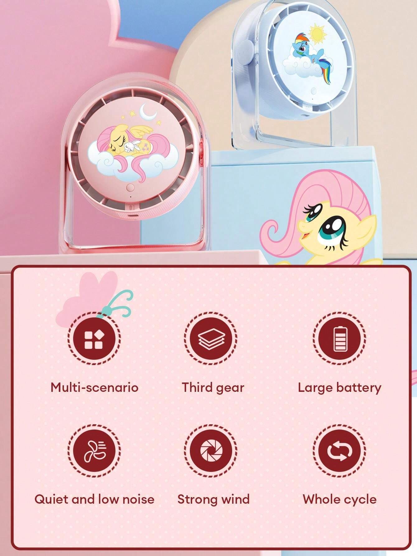 MLP-ZF01 Ventilador de escritorio sin aspas de dibujos animados de ...