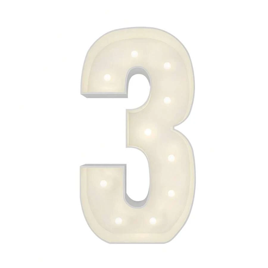 4ft Marquee Light UP Numbers Lights Sign For Birthday Anniversary Party ...