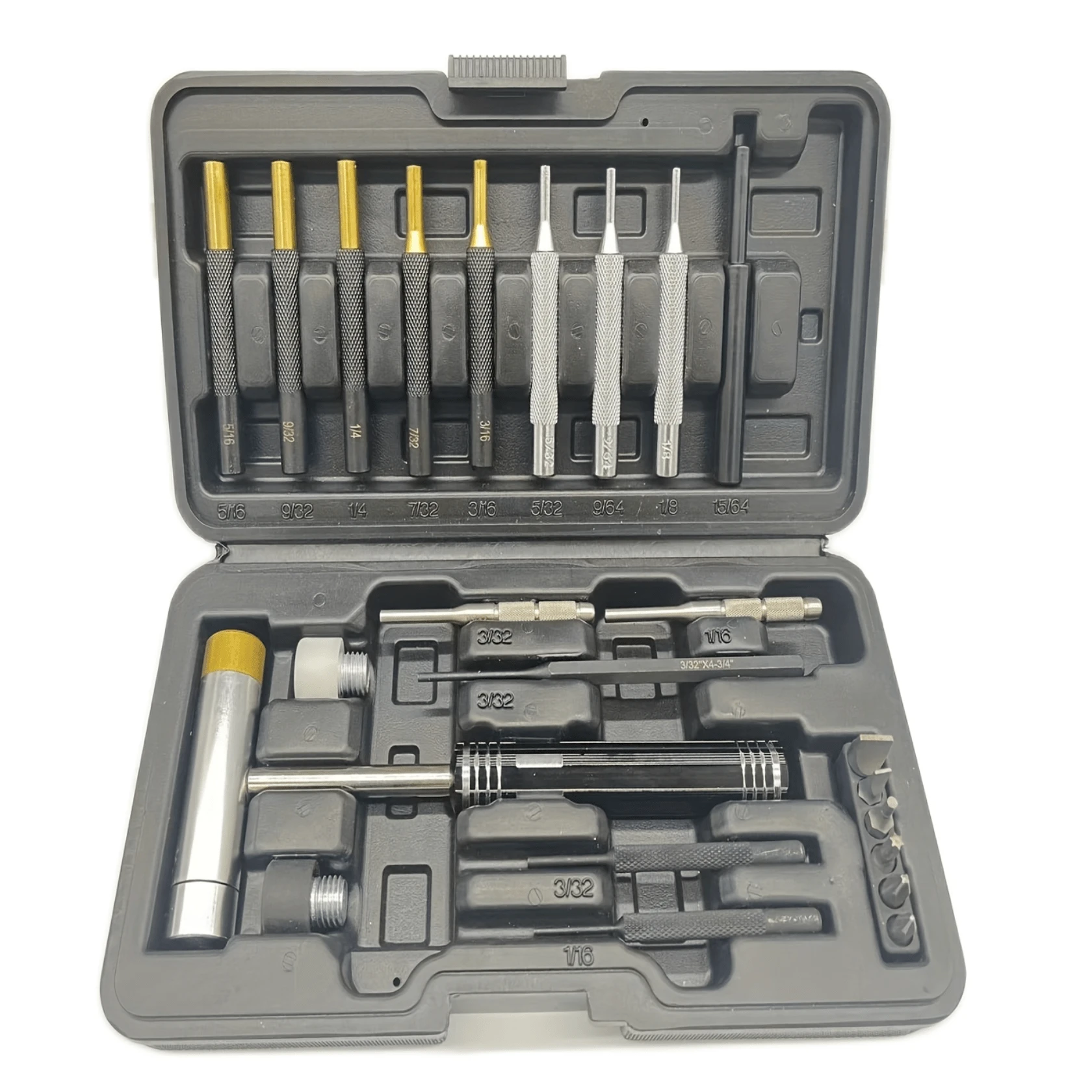 Pin Punch Set, Roll Pin Punch Tool Set Heat Treated For Extra Toughness ...