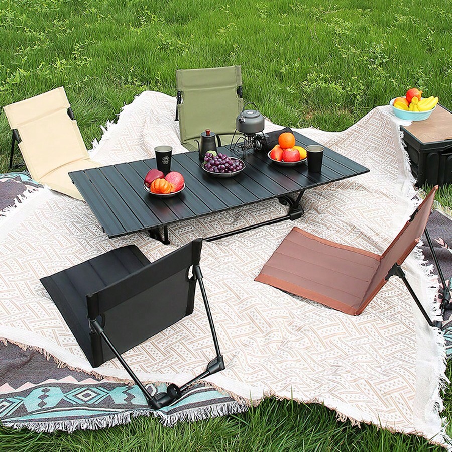 Silla de camping plegable para exteriores, jardín, parque, silla ...