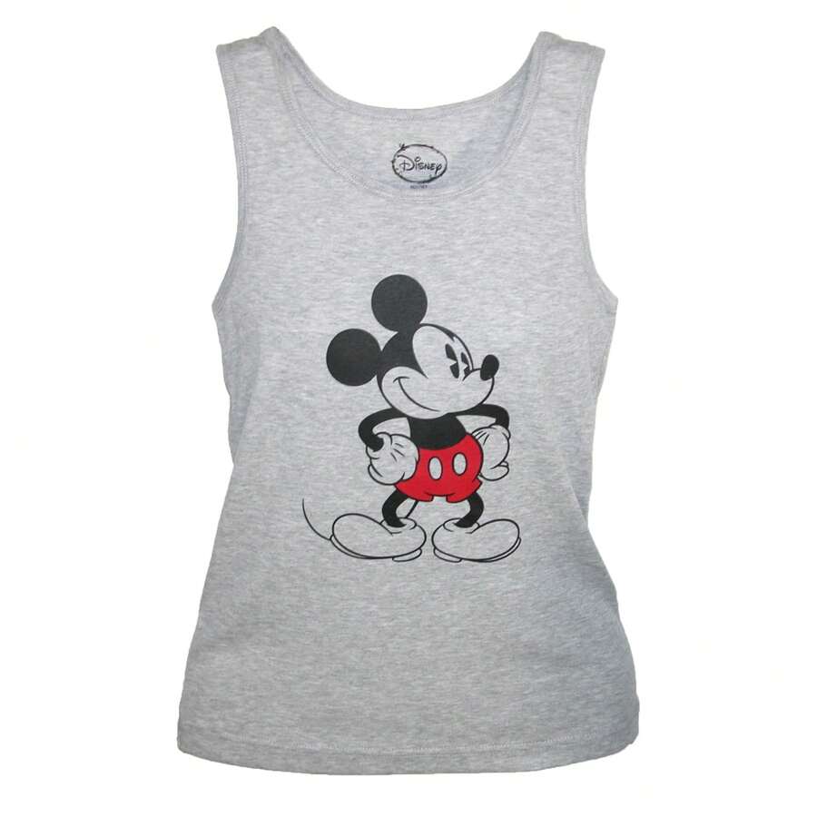 Disney Mickey Mouse Tank Top, Available In Grey, Large, Medium, Small ...