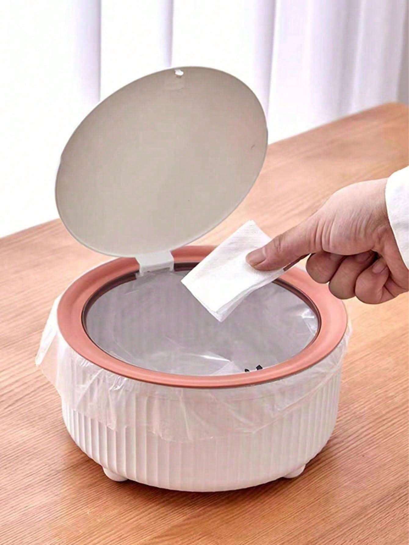 Press Table Trash Can Desk Trash Can Dining Room Organizer Mini Trash ...