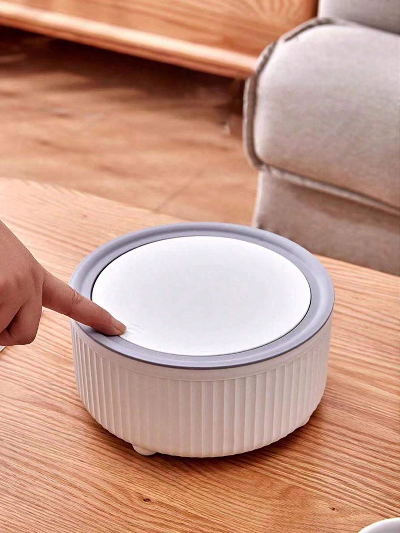 Press Table Trash Can Desk Trash Can Dining Room Organizer Mini Trash ...