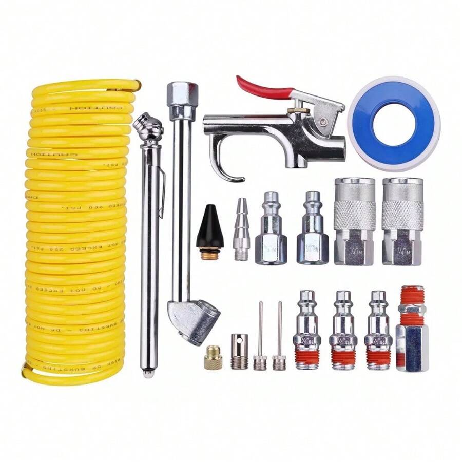 20pcs Compressor Air Accessories Kit With Hose And Quick Coupler ...