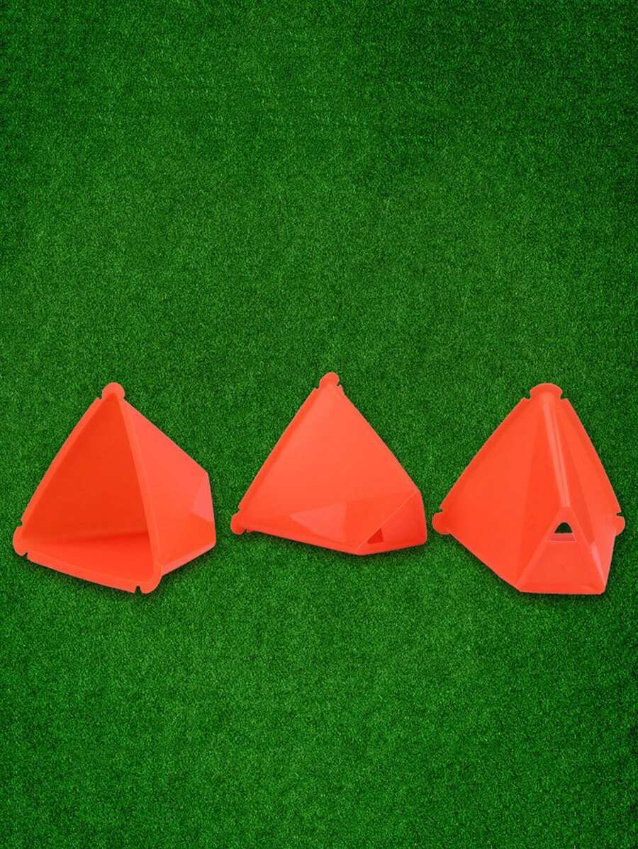1pc 13cm Thickened Triangular Sign Traffic Cone For Football/Basketball ...