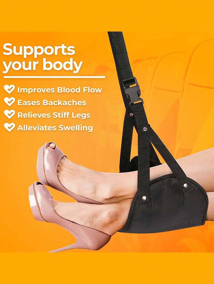 1pc Travel Plane Foot Cushions Foot Hammock Rest Mats Office Sling ...