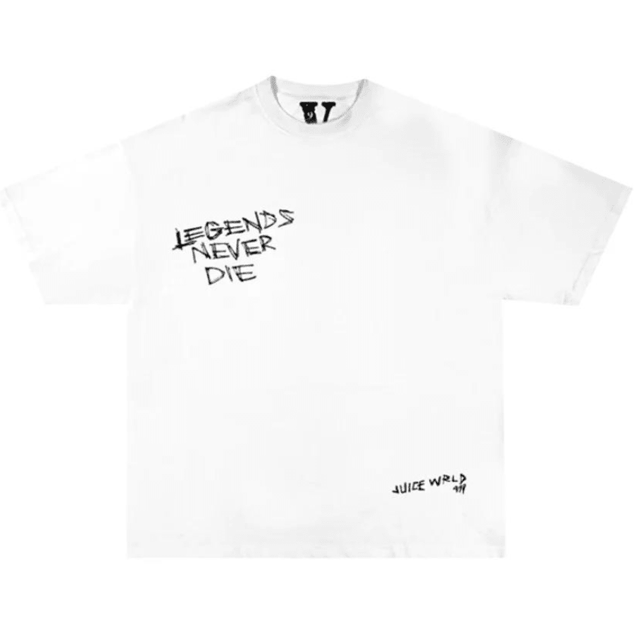 Vlone Juice Wrld X VLONE Legends Never Die T-Shirt - White | SHEIN USA