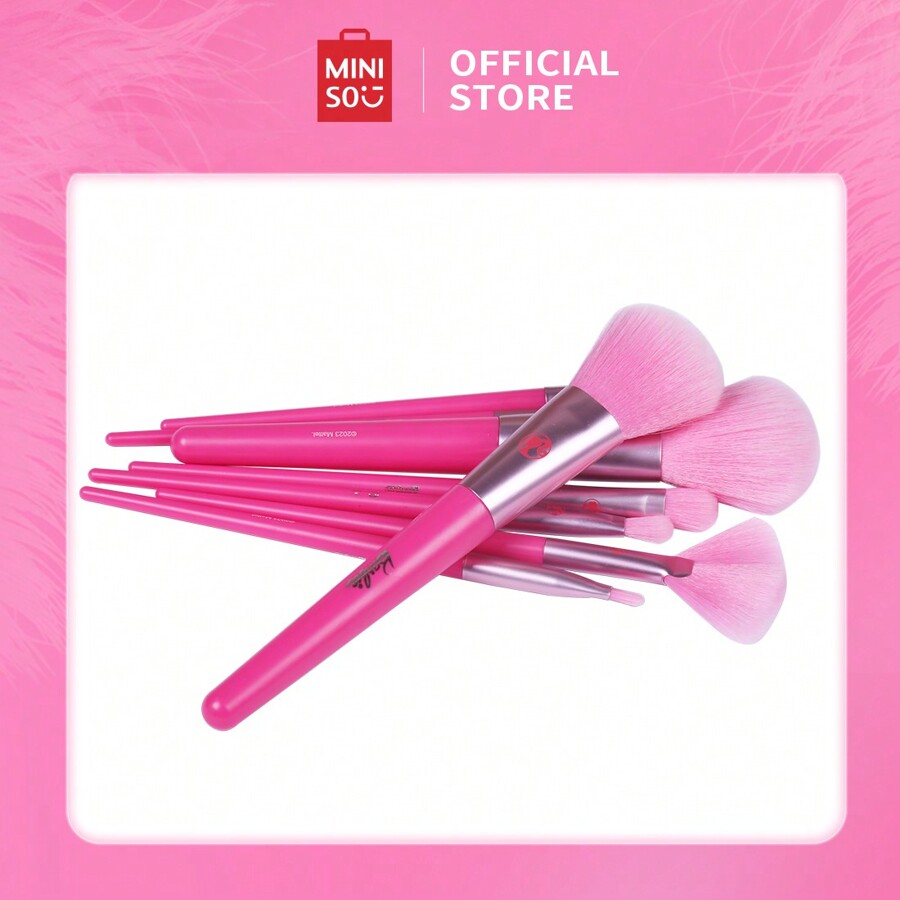 Miniso Miniso Barbie Collection Makeup Brushes Set (8 Pcs) | SHEIN UK
