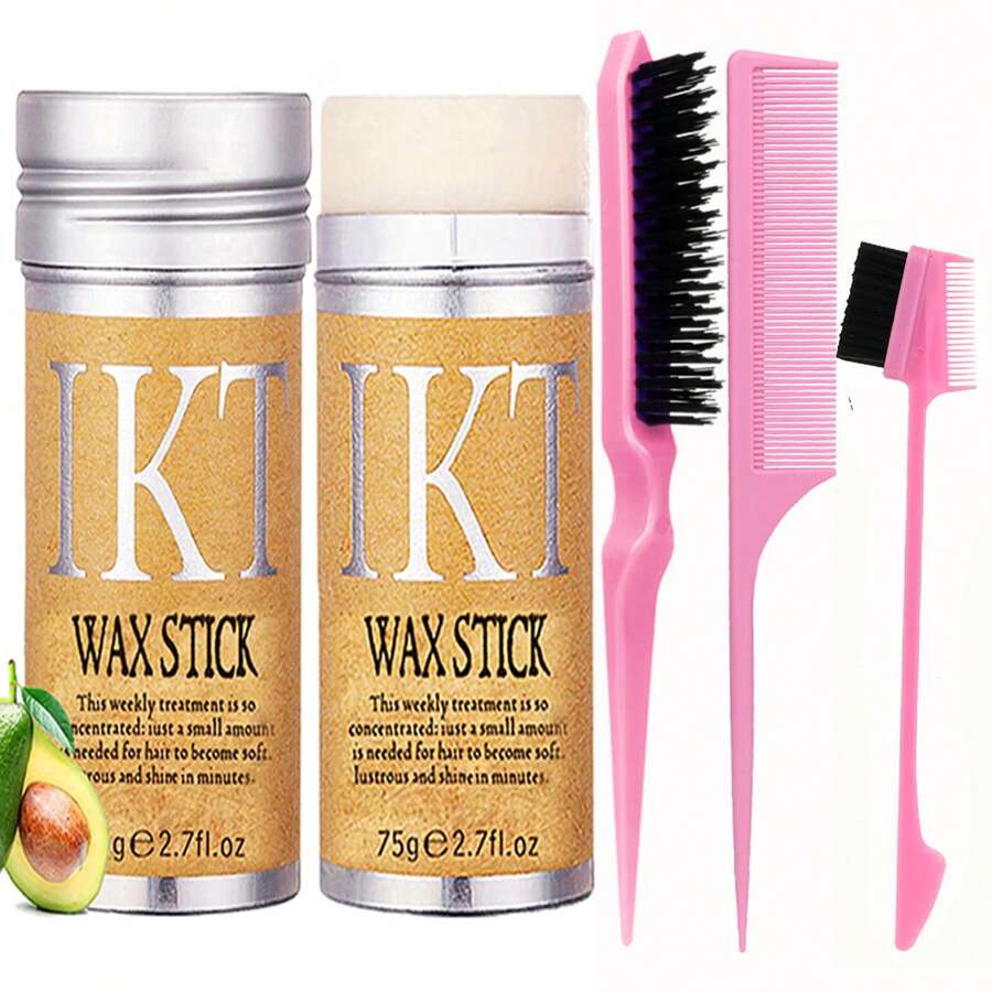 Hair Wax Stick Kit, Smooth Hair Wax Stick, Flyaway Hair Texture Hair ...