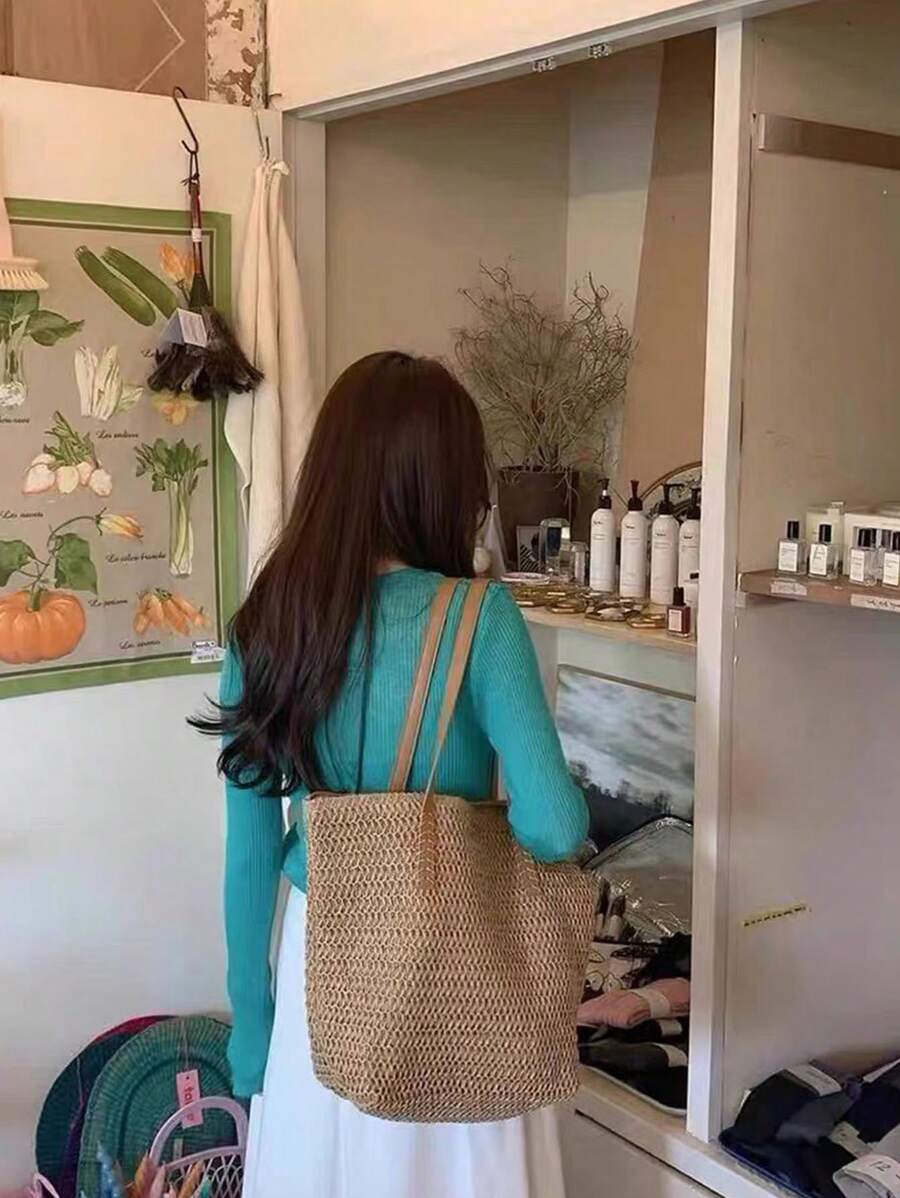 2024 New Arrival Summer Large Capacity Straw Woven Bag For Women ...