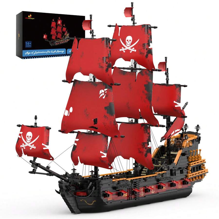 JMBricklayer Pirate Ship Building Sets For Adults 40107, Queen Anna's ...