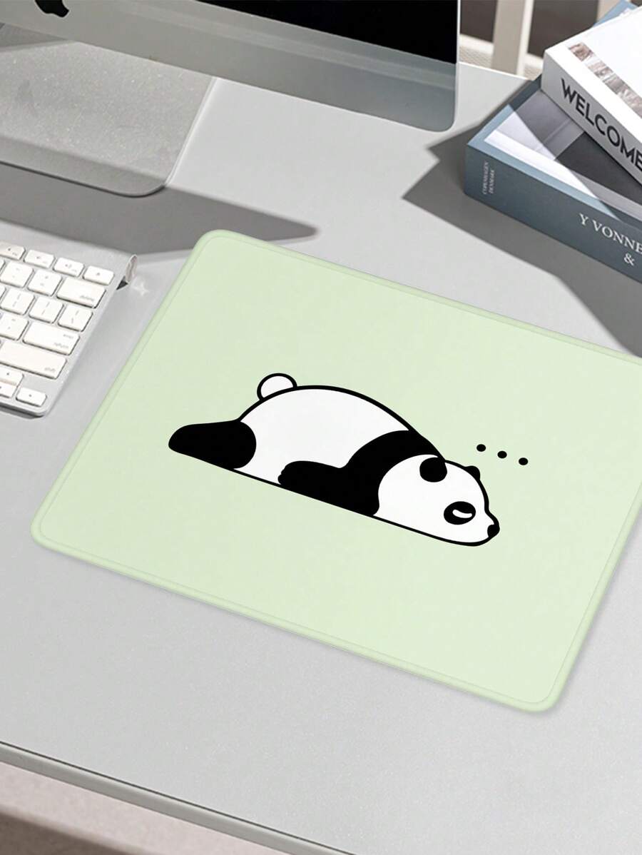 Cute Cartoon Panda Mouse Pad - Green, Soft, Smooth, And - Ideal Choice ...